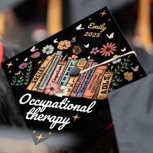 Occupational Therapy Graduation Cap Topper, Customized OT Grad Cap ...