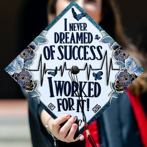 Personalized RN Nurse Graduation Cap, Registered Nurse Grad Cap Topper ...