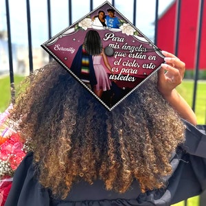 Personalized Memorial Grad Cap Topper, Custom Photo Memorial Cap ...