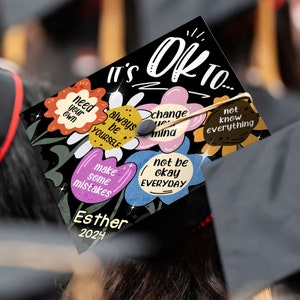 Personalized Grad Cap Topper for Special Education, It's Okay to Not Be ...