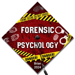 Personalized Psychology Graduation Cap Topper, Forensic Psychology ...