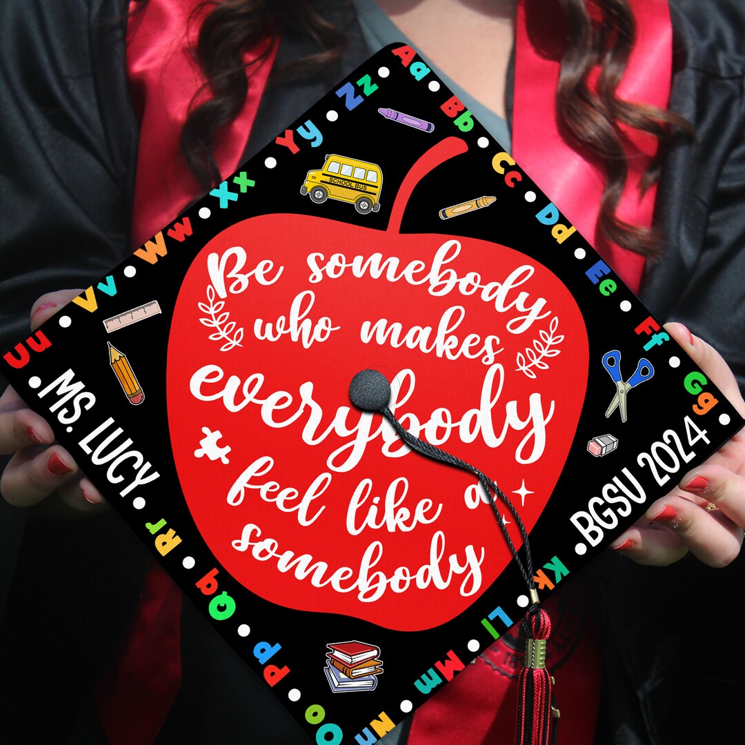 Printed Future Teacher Grad Cap Topper, Funny Grad Cap Topper, Custom ...