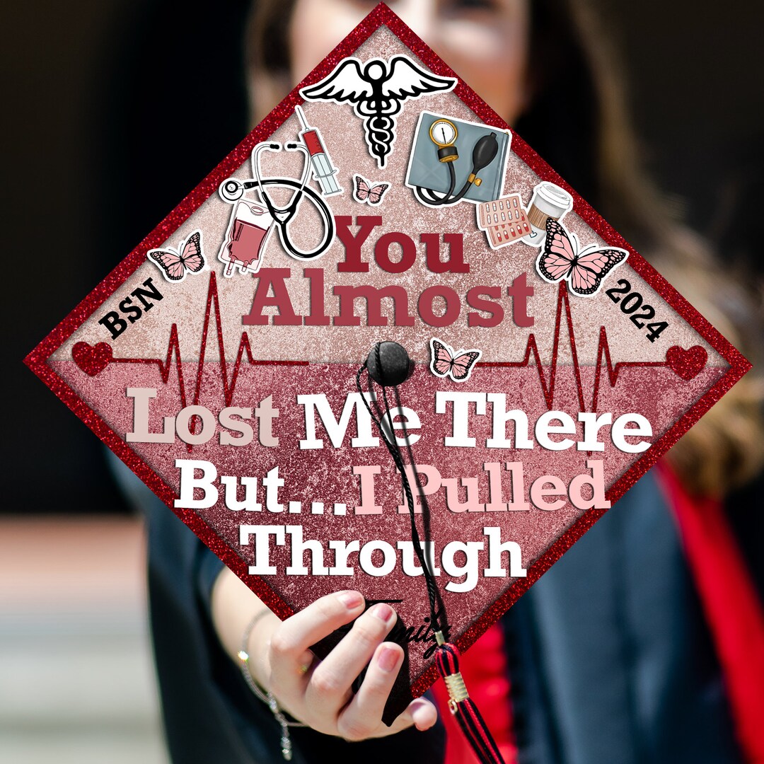 Personalized RN Nurse Graduation Cap, Customized Nurse Grad Cap ...