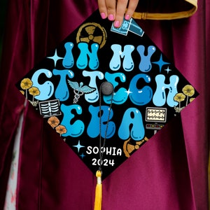 Personalized CT Technologist Graduation Cap, Rad Tech Grad Cap Topper ...