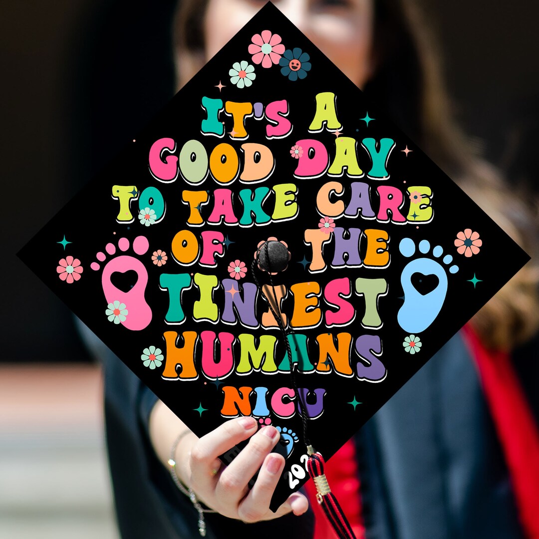 Personalized Nicu Nurse Graduation Cap Topper, Customized Nursing Cap ...