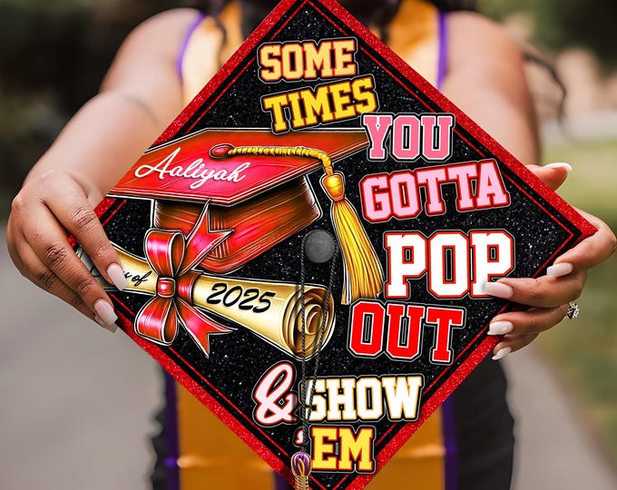 Custom Graduation Cap Topper Personalized Grad Cap - Senior Class Gift ...