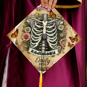 Radiology Technologist Graduation Cap Topper, Custom Rad Tech Grad Cap ...