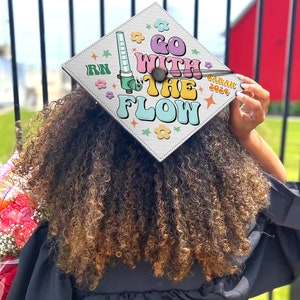 Go With the Flow Graduation Cap Topper, Customized Respiratory Therapy ...