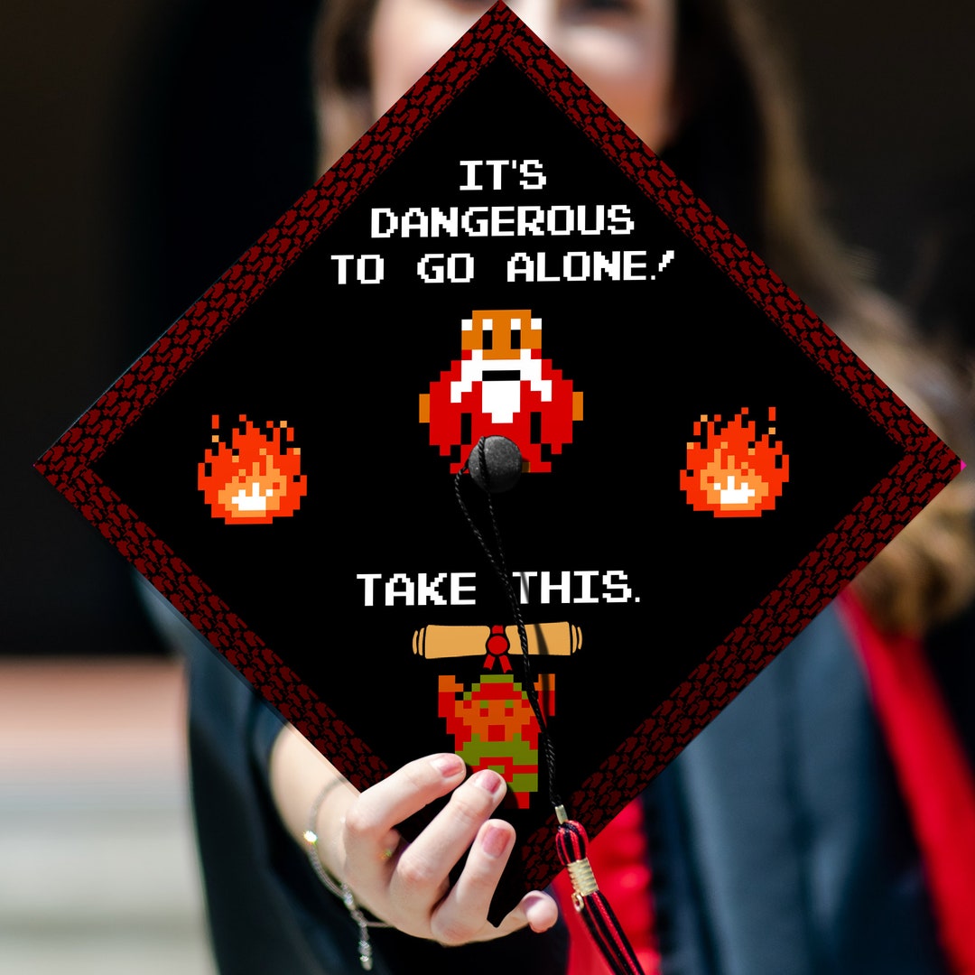 Legend of Zelda Printed Graduation Cap Topper, Funny Grad Cap Topper ...