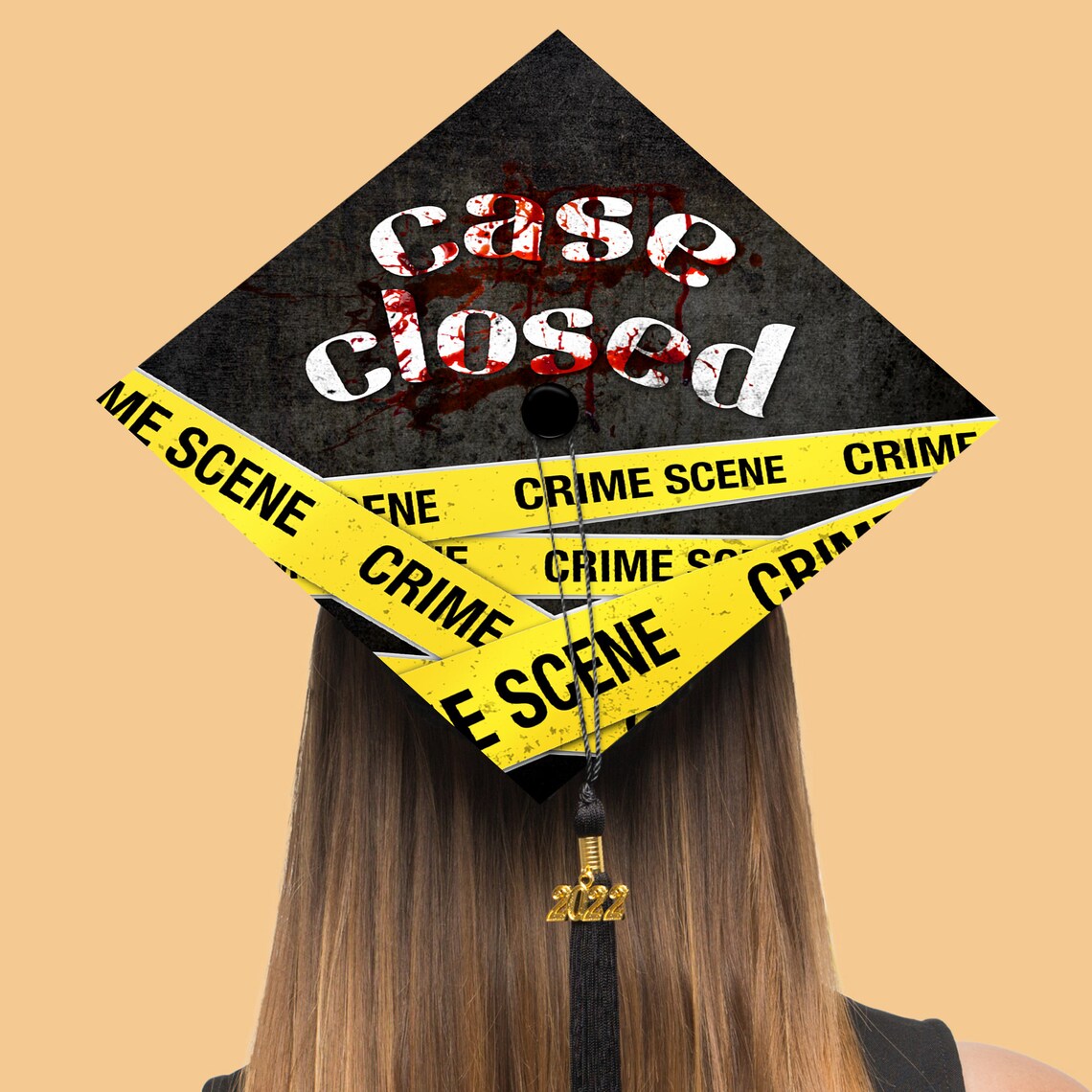 Case Closed Graduation Cap Topper, Funny Criminal Justice Grad Cap ...
