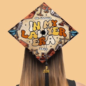 Custom in My Lawyer Era Graduation Cap Topper, Cap Decoration for ...