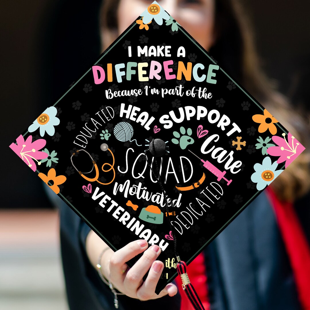 Personalized Vet Assistant Grad Cap Topper, Custom Cap Decoration Gift ...