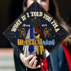 Personalized Graduation Cap Topper Black Girl, What If I Told You I'm A ...