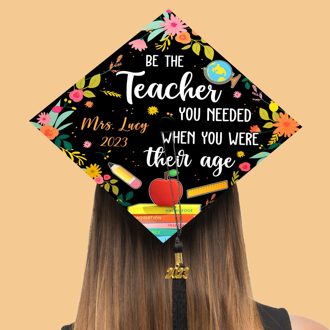 Personalized Future Teacher Grad Cap Topper Funny Grad Cap - Etsy