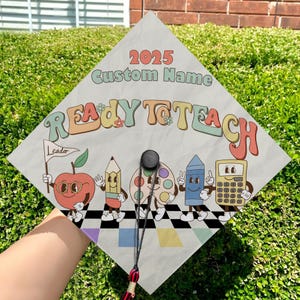 Ready to Teach Personalized Cap Decoration for Graduation, Custom ...