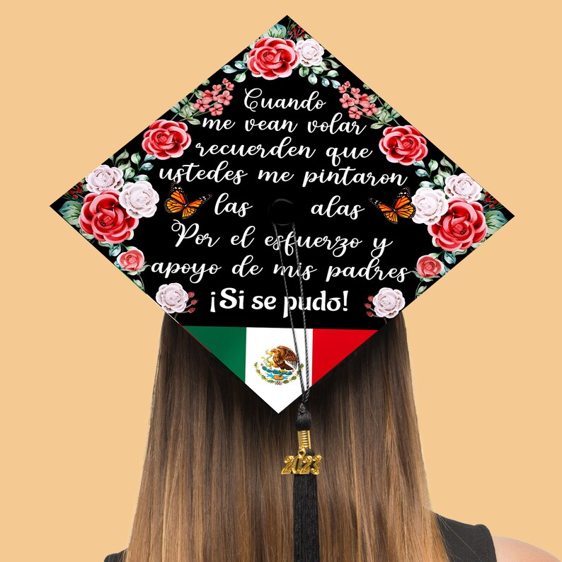 Custom Mexican Graduation Cap Topper Latina Grad Cap Topper - Etsy