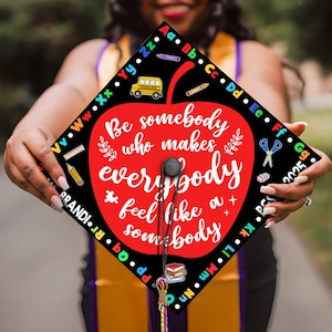 Printed Future Teacher Grad Cap Topper, Funny Grad Cap Topper, Custom ...