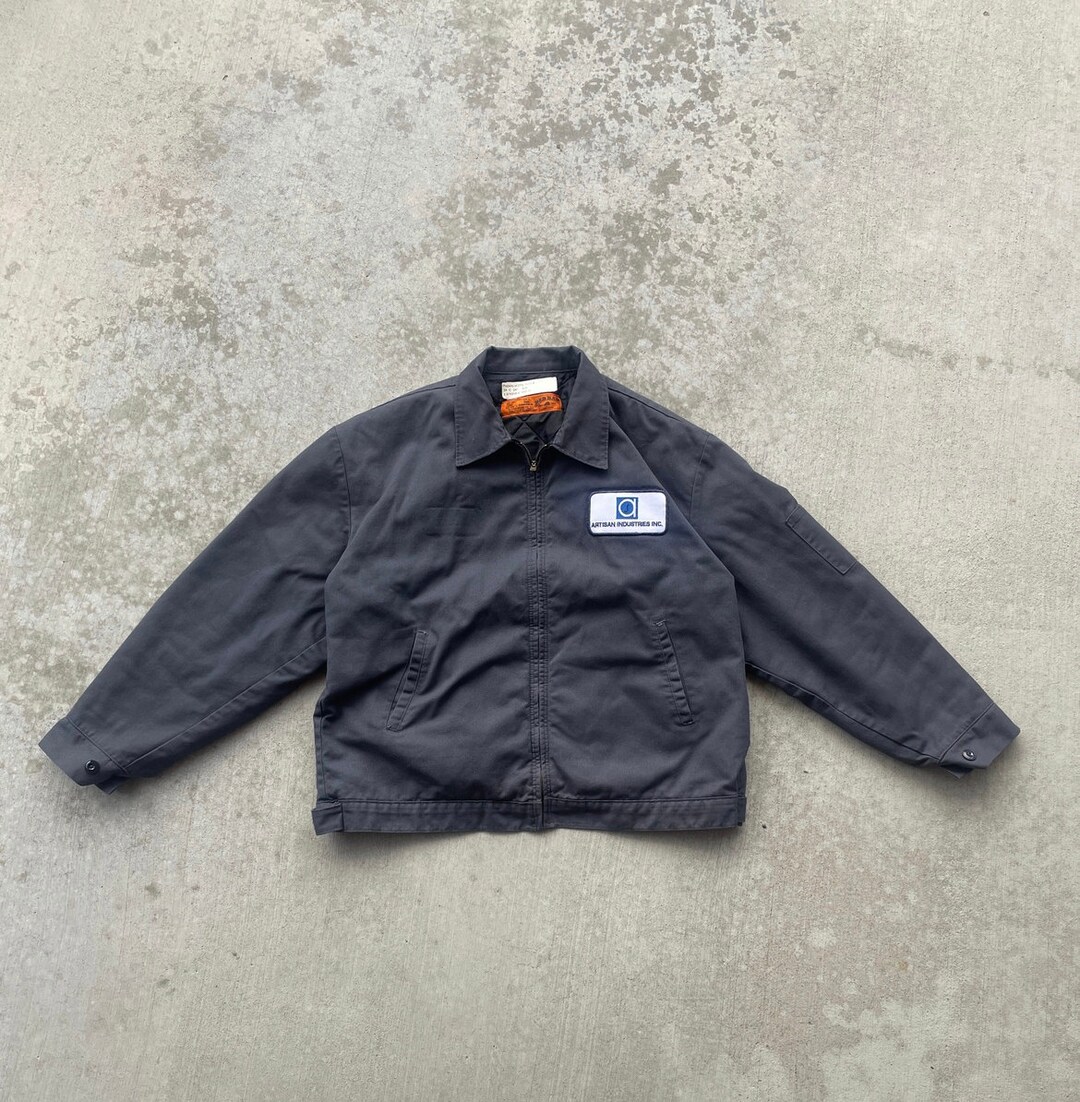 Vintage Grey Worker Jacket - Etsy