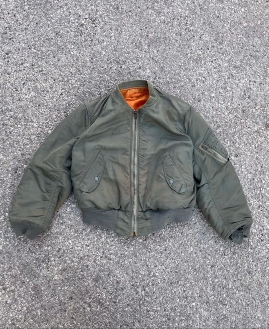 Authentic Vintage Military MA-1 Bomber Jacket - Etsy