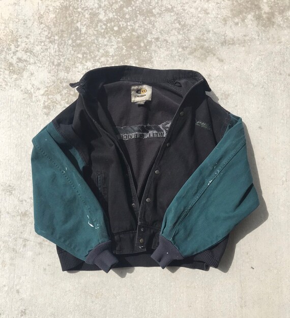90s vintage varsity letterman jacket - Gem