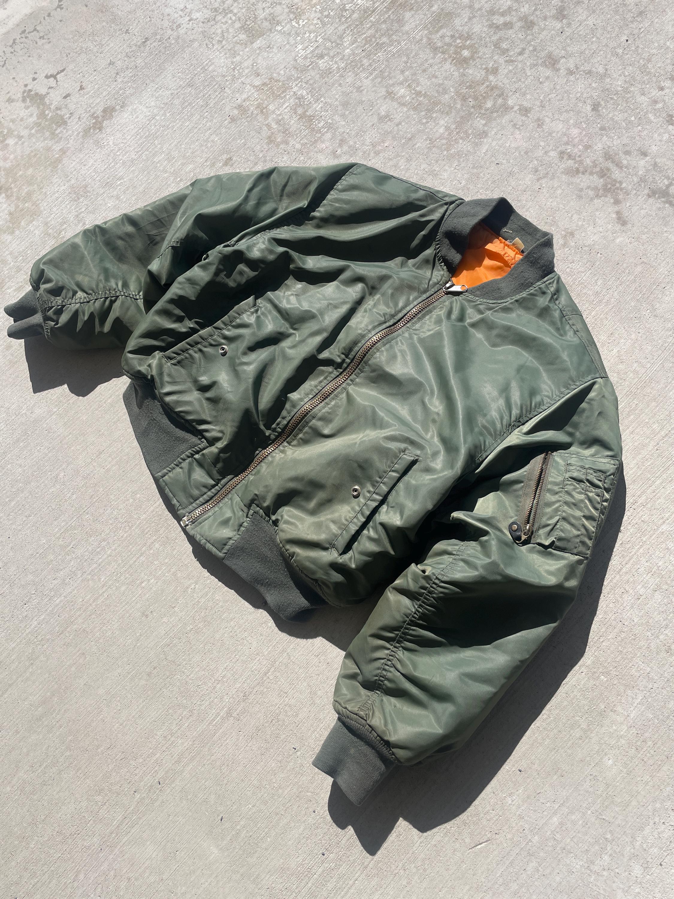 Vintage MA-1 Military Flight Bomber Jacket - Etsy