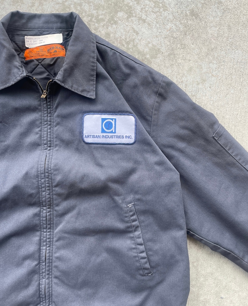 Vintage Grey Worker Jacket - Etsy