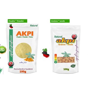 DUO plaisir d'AKPI graines , poudre d'akpi 2X100g - Etsy France