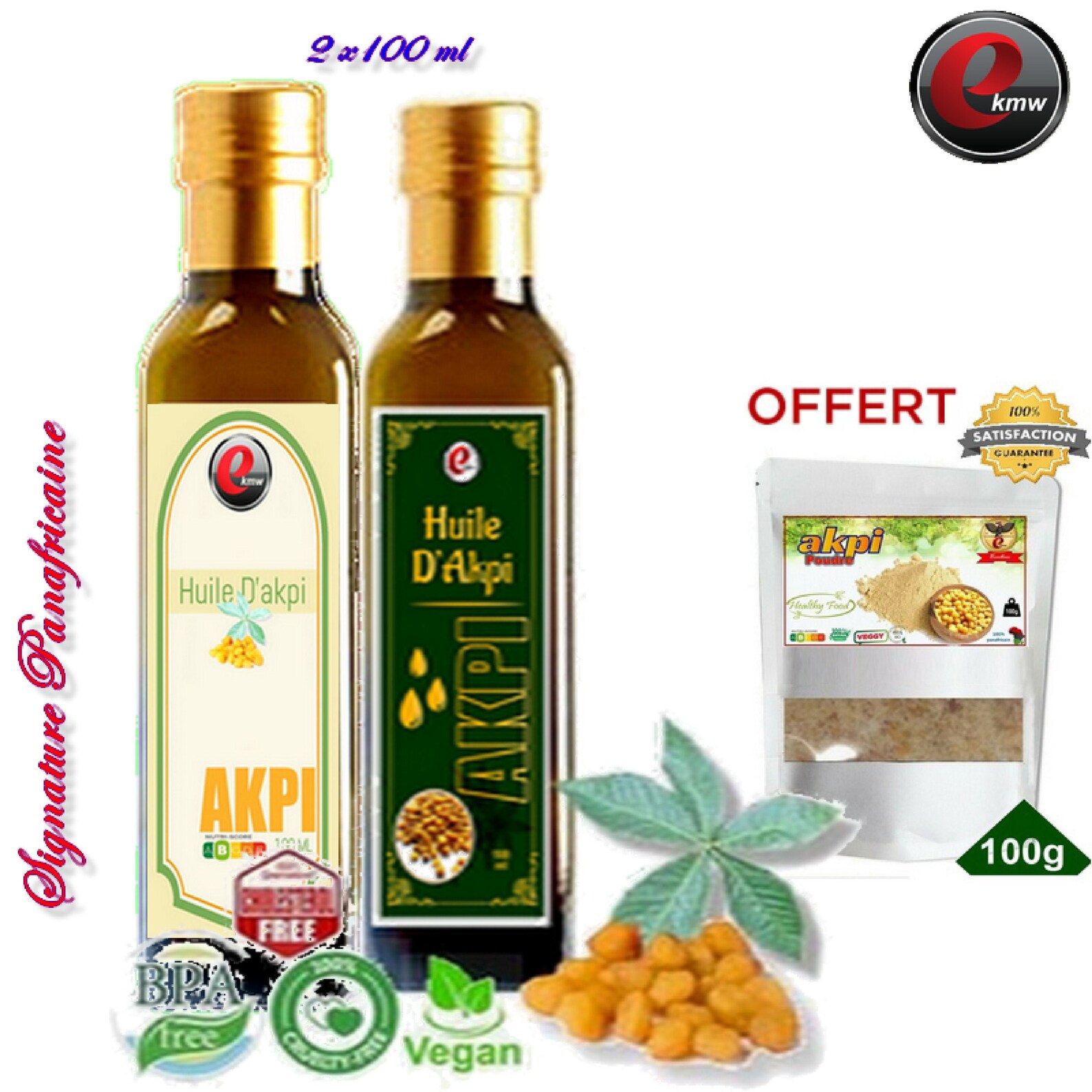 Akpi Oil Duo Pan-african Signature 2x 100ml 100g Akpi Powder Offered ...