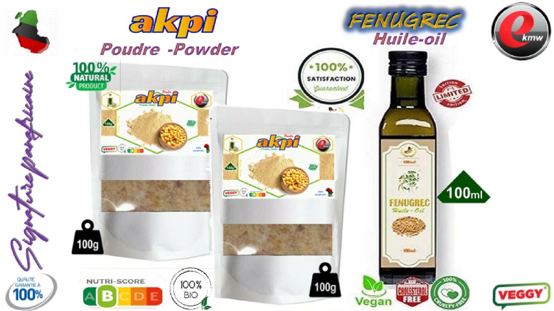 Booster Kit Fenugreek Oil 100ML 2X 100g AKPI Powder Pan-african ...