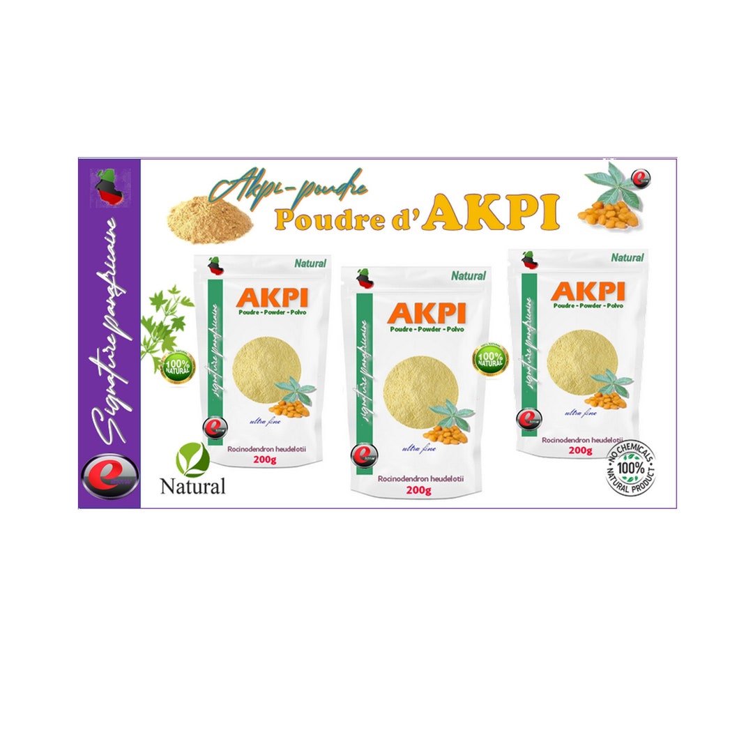 600 G of Akpi Powder Pan-african Selection of Which 200g - Etsy