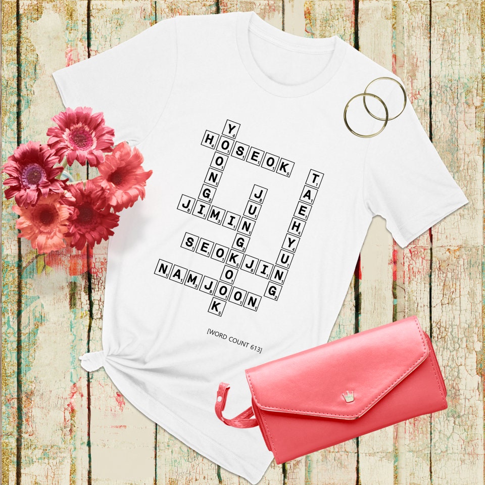 Scrabble Shirt With Names of 7 Members Unisex - Etsy