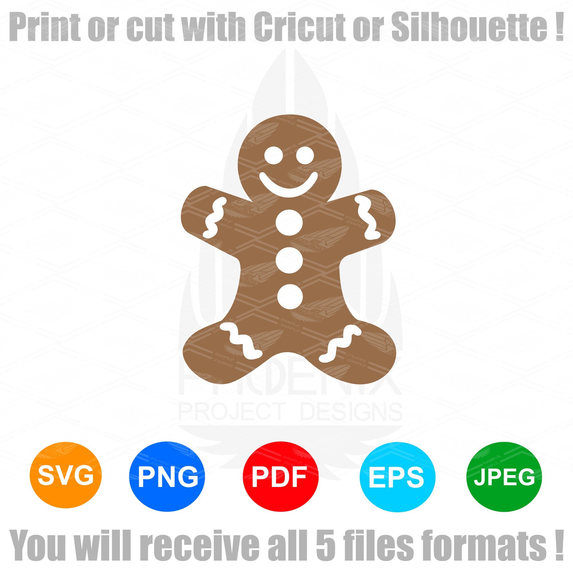 Gingerbread Man SVG Christmas SVG Christmas Decoration Holiday SVG File ...