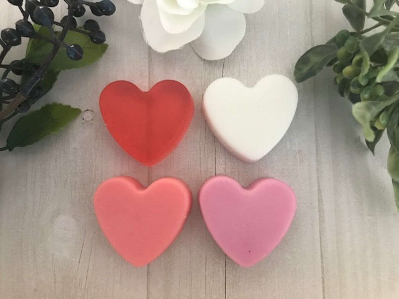 24 or 40 Mini Heart Soaps, Valentines, Heart Soaps, Soap Favors, Heart ...