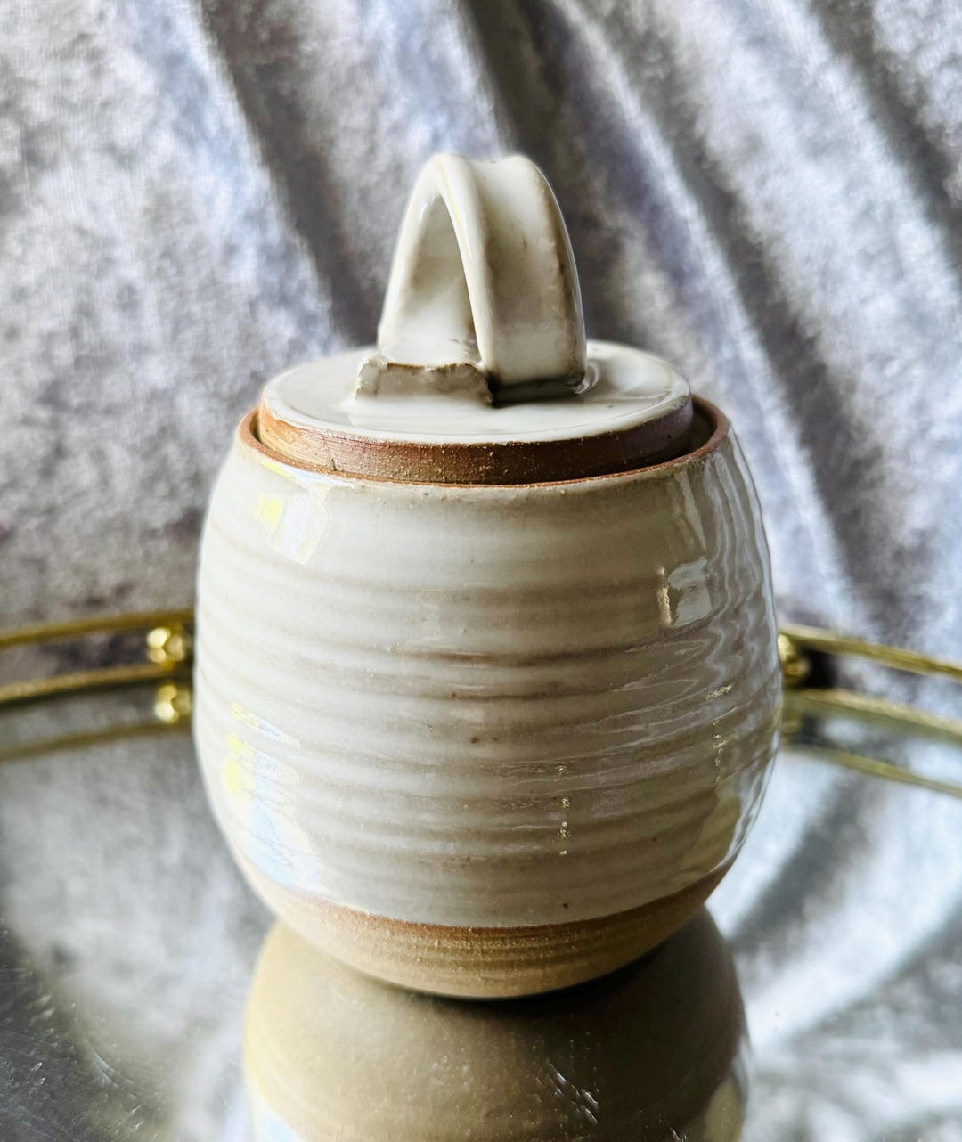 Handmade Ceramic Salt Cellar Kitchen Essential Wheelthrown Lidded Jar ...