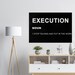 Execution Motivational Quote Canvas Wall Art - Etsy
