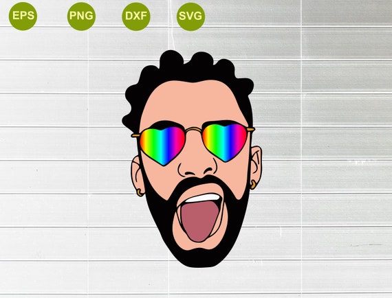 Bad Bunny Face Svg