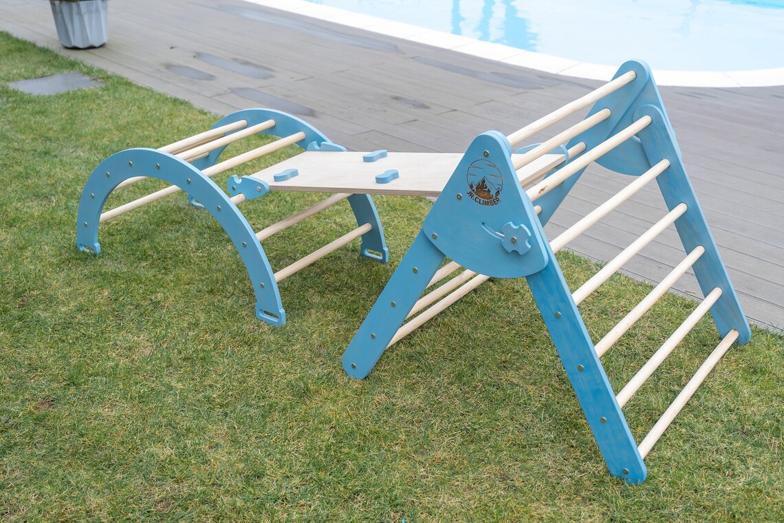Kids Climbing Gym 3in1 Triangle Climber Arch Climbing - Etsy