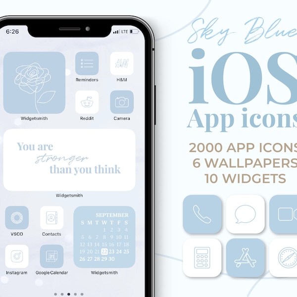 App Icons Simple Neutral - Etsy