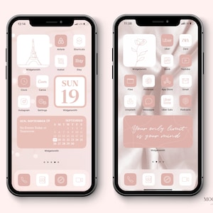 Blush Pink Ios App Icons Aesthetic | 2000 Pink iPhone App Covers ...