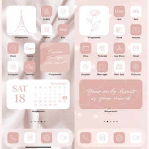 Blush Pink Ios App Icons Aesthetic | 2000 Pink iPhone App Covers ...