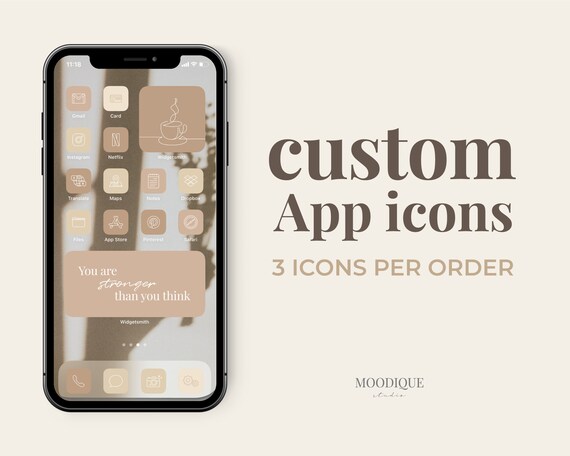 Custom App Icons Custom Made Icons for Iphone 3 Icons in the | Etsy