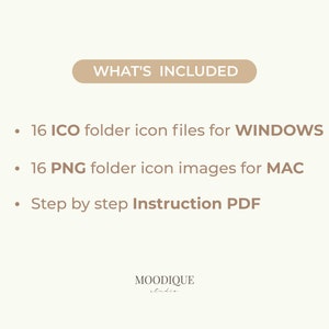 Warm Beige Folder Icons for Mac & Windows | 16 Neutral Aesthetic ...