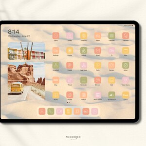Summer Retro Vintage iPad App Icons Aesthetic | iPad Theme 5000 Icon ...