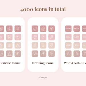 Neutral Pink Ios App Icons Aesthetic | 4000 iPhone App Covers Wallpaper ...