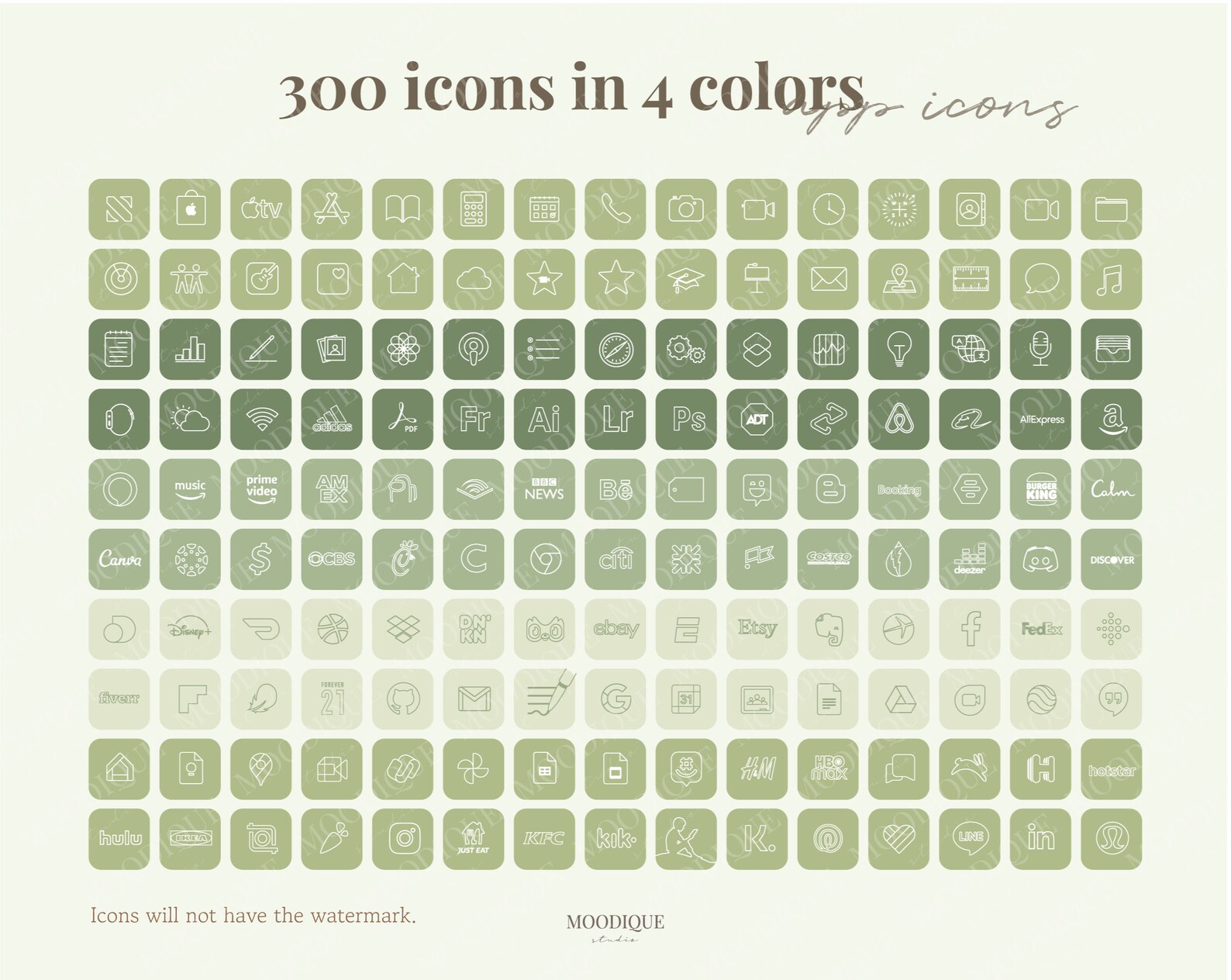 Sage Green Ipad Ios App Icons Aesthetic 1200 Icons - Etsy