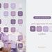 Lavender Ios App Icons Aesthetic 4000 Neutral Purple iPhone App Covers ...