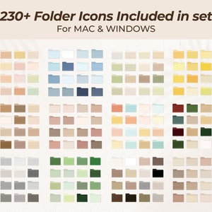 Desktop Organizer Wallpapers + Folder Icons Bundle for MAC / Windows ...