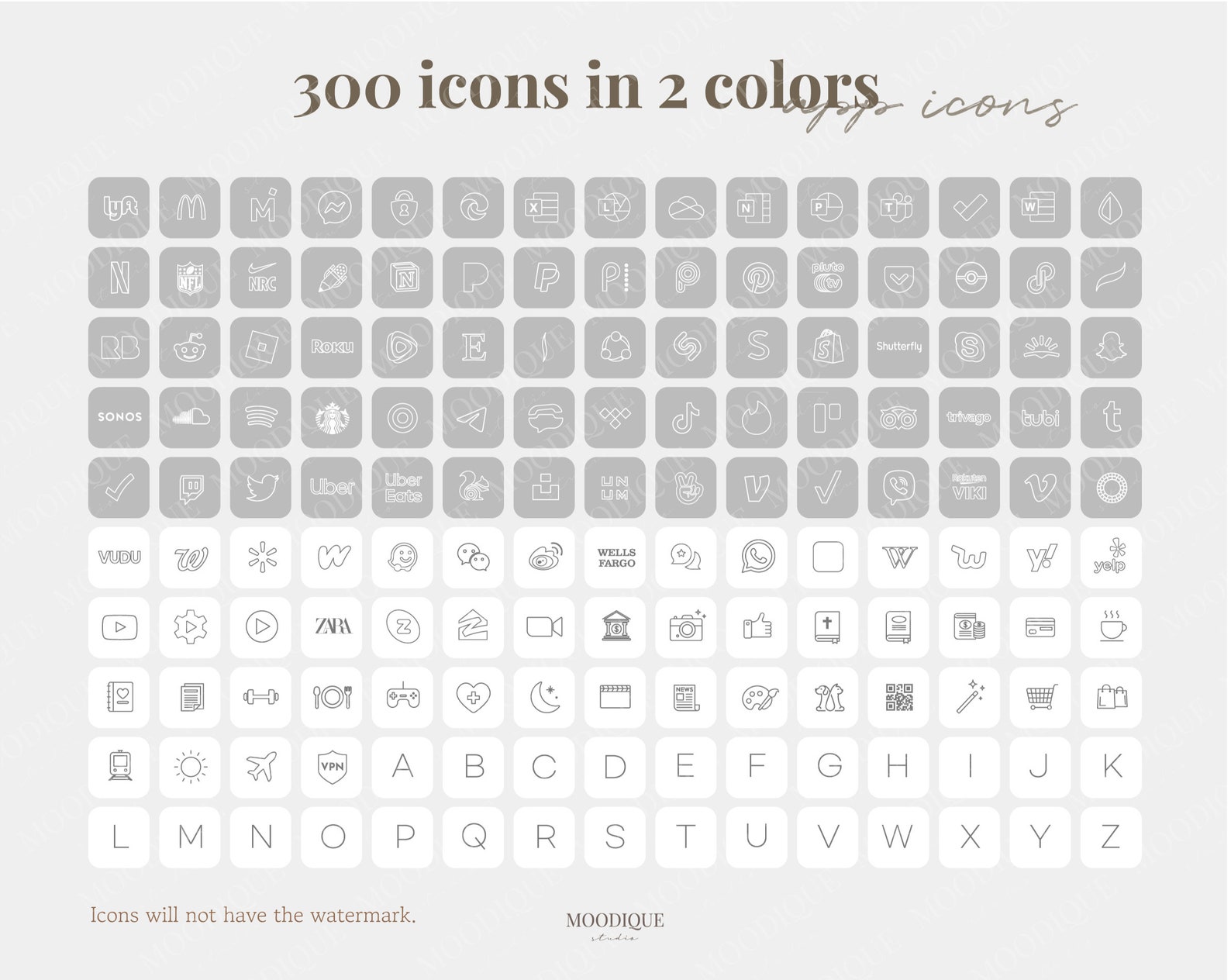 White & Grey Ios 14-15 App Icons Aesthetic 600 Simple Clean - Etsy Canada