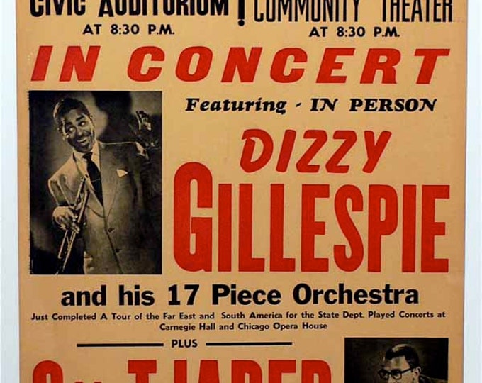 Dizzy Gillespie Tour Poster - Etsy