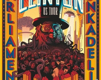 George Clinton Parliament Funkadelic Commemorative Show Poster 12x18 - Etsy